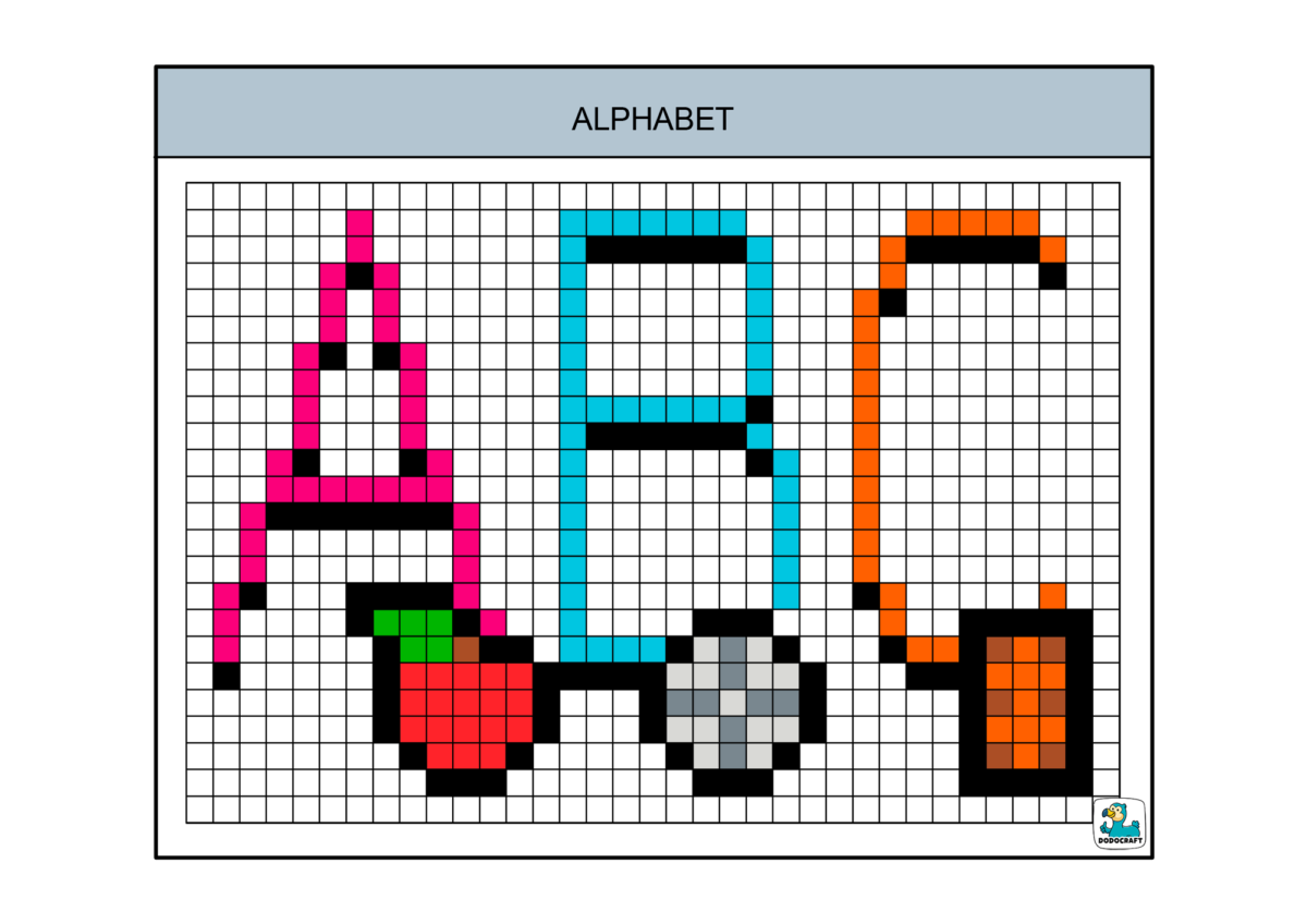 Pixel Art Alphabet Dodocraft - Dodocraft