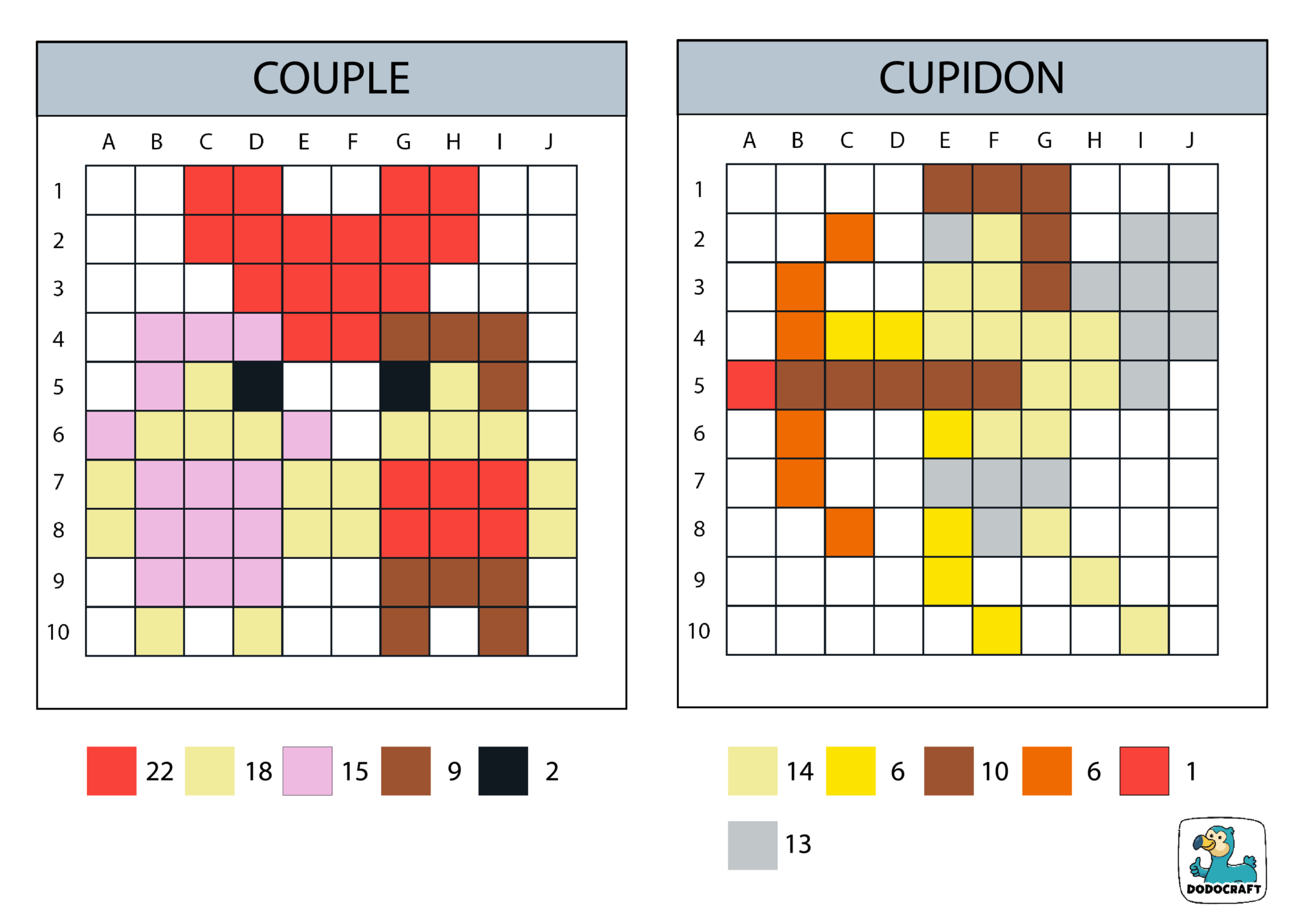 Pixel Art : Saint Valentin - Dodocraft