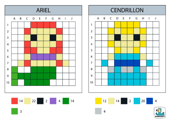 Pixel Art : modèles Disney - Dodocraft