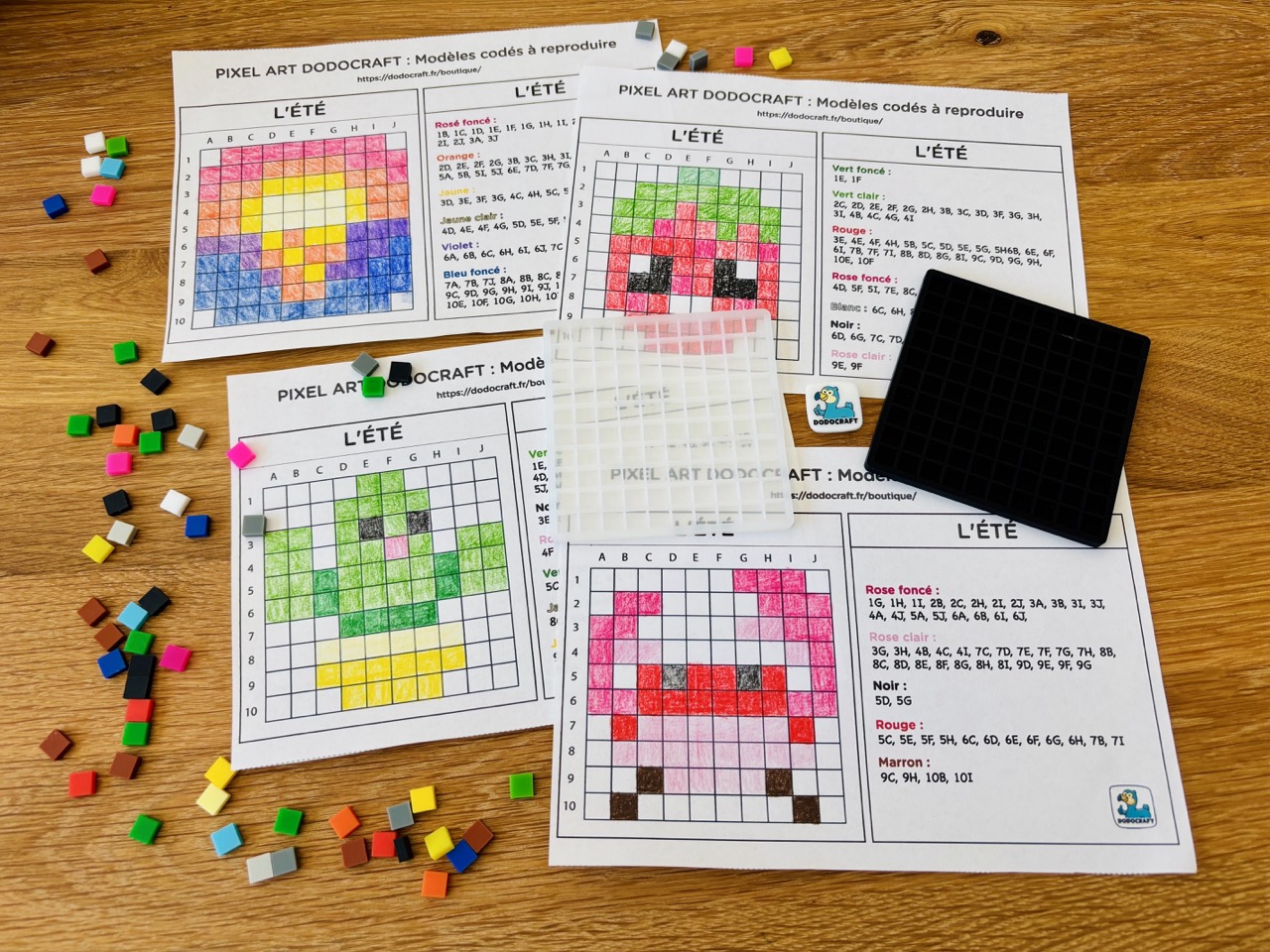 Modèles Pixel Art Codés - Dodocraft